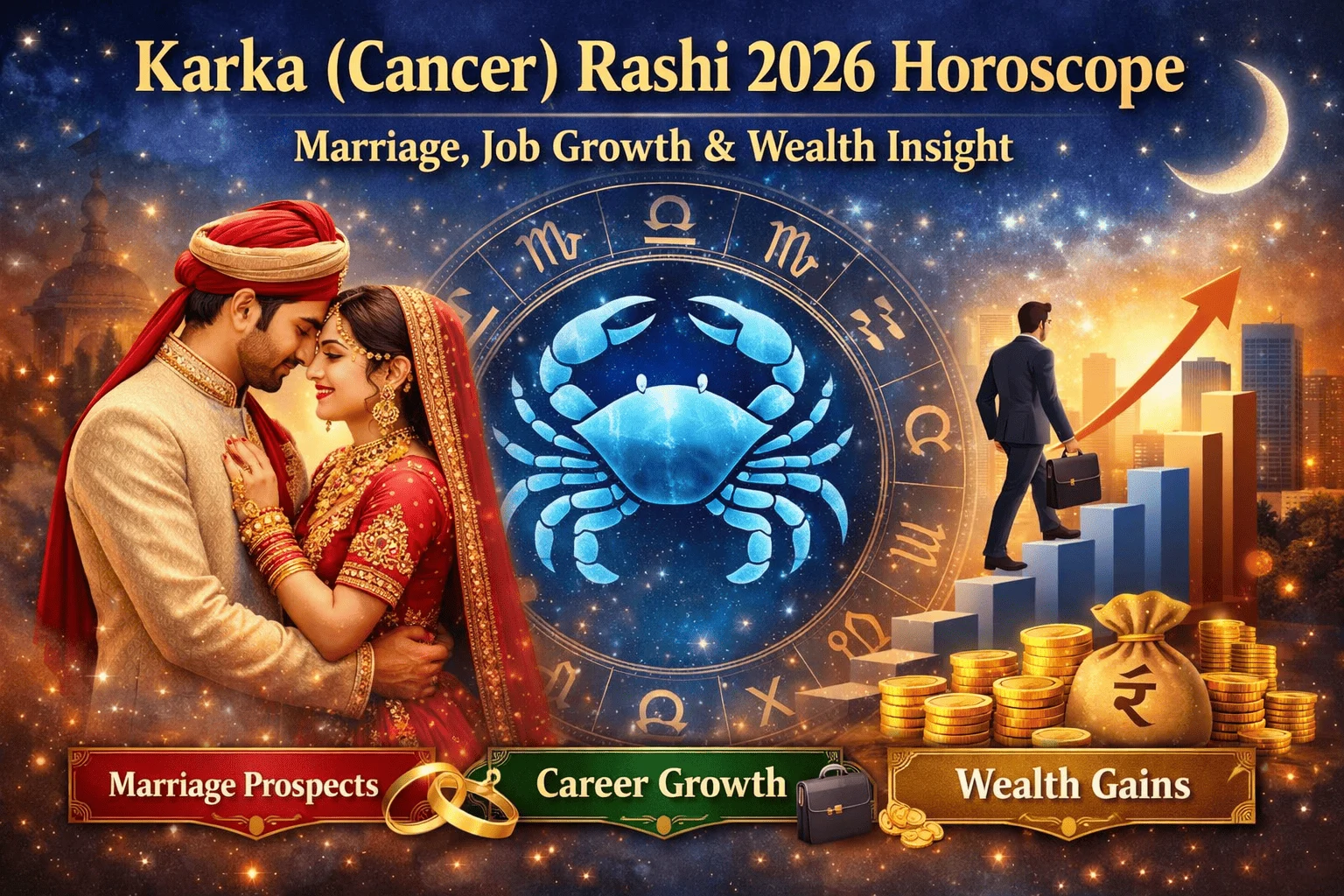 Karka (Cancer) Rashi 2026: Marriage & Career Forecast